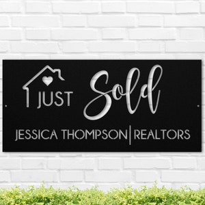 Just Sold Sign, Custom Realtor Sign, Real Estate Agent Sign, Custom ...