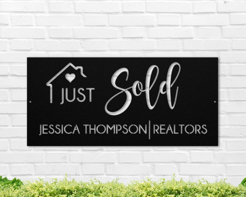 Just Sold Sign Custom Realtor Sign Real Estate Agent Sign - Etsy