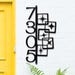 Geometric Starburst Address Sign: MCM Vertical House Numbers, Retro ...