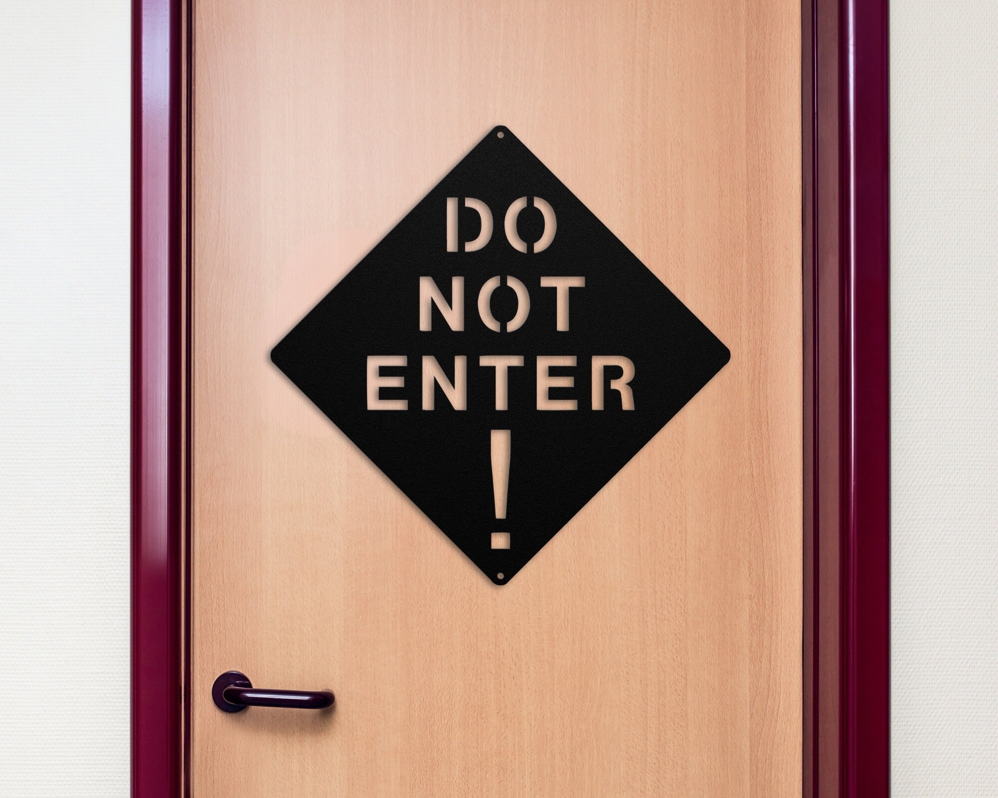 Do Not Enter Metal Sign for Outdoor-do Not Disturb Signage - Etsy