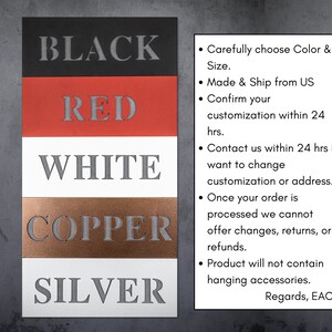 Custom Home Office Wall Sign, Metal Office Sign, Office Door Sign ...