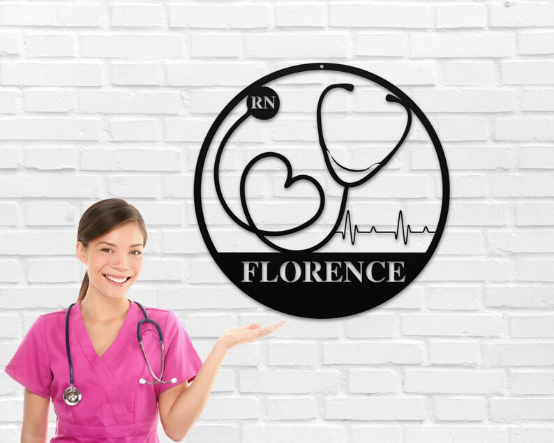Personalized Nurse Sign Custom Nurse Gift Nurse Metal Sign - Etsy
