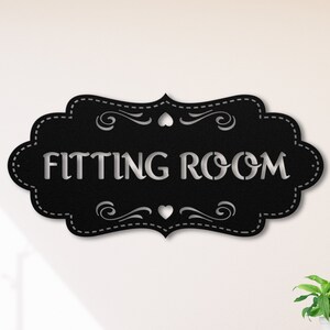 Fitting Room Metal Sign Retro Boutique Retail Clothing Store - Etsy