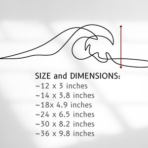 Big Wave Sign Line Wall Art Ocean Wave Metal Decor Surf - Etsy