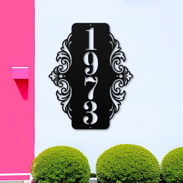 Vertical Address Plaque - Etsy