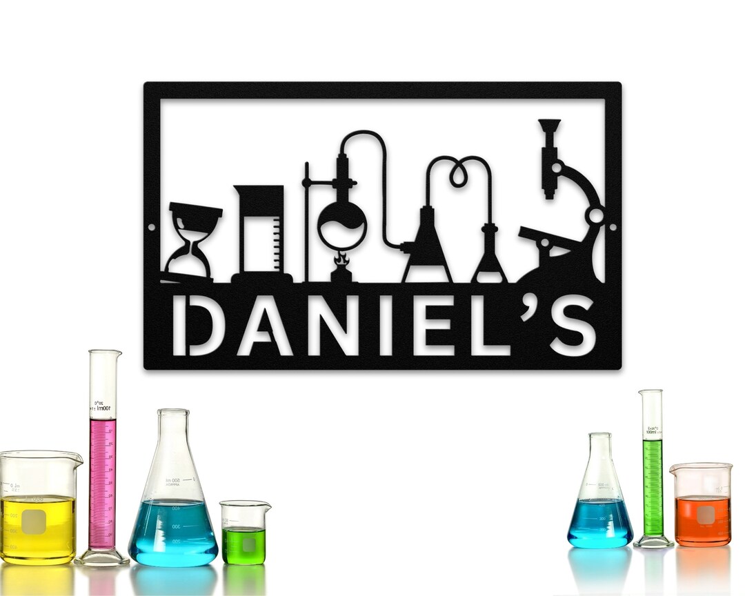 Custom Science Teacher Metal Sign, Chemistry Lab Wall Decor, Science ...