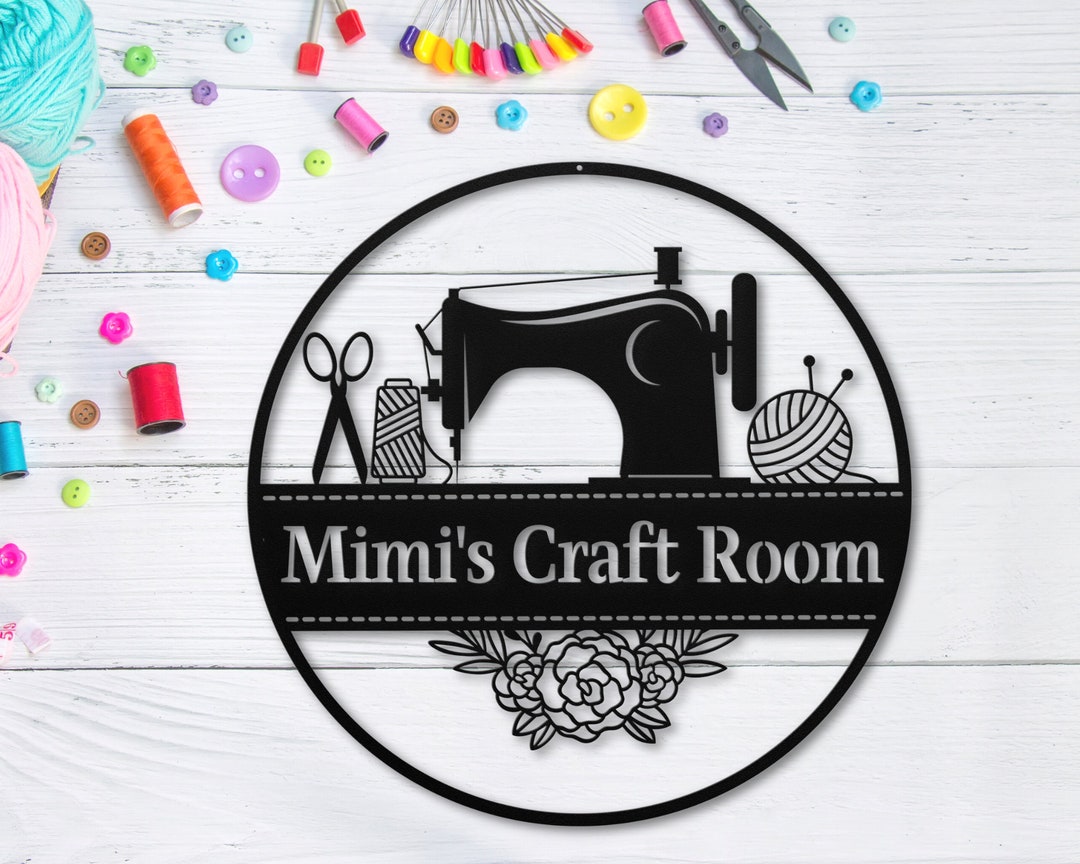 Sewing Room Sign, Personalized Sign, Quilting Sign, Craft Room Decor ...