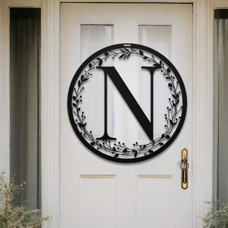 Metal Wreath Signs - Etsy
