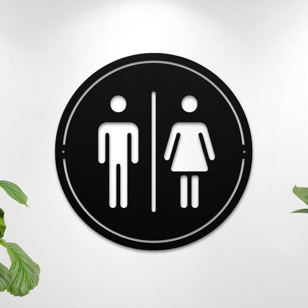 Bathroom Signage - Etsy