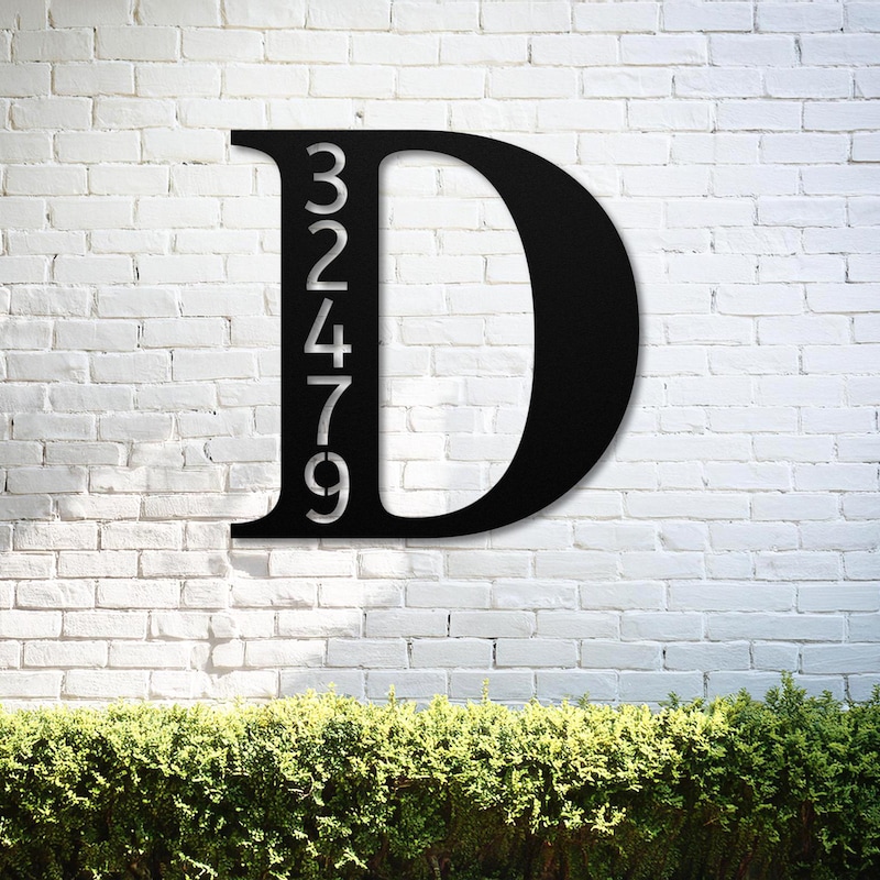 Metal Address Number - Etsy