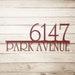 Modern Metal House Number Address Sign - Custom Street Sign for a ...
