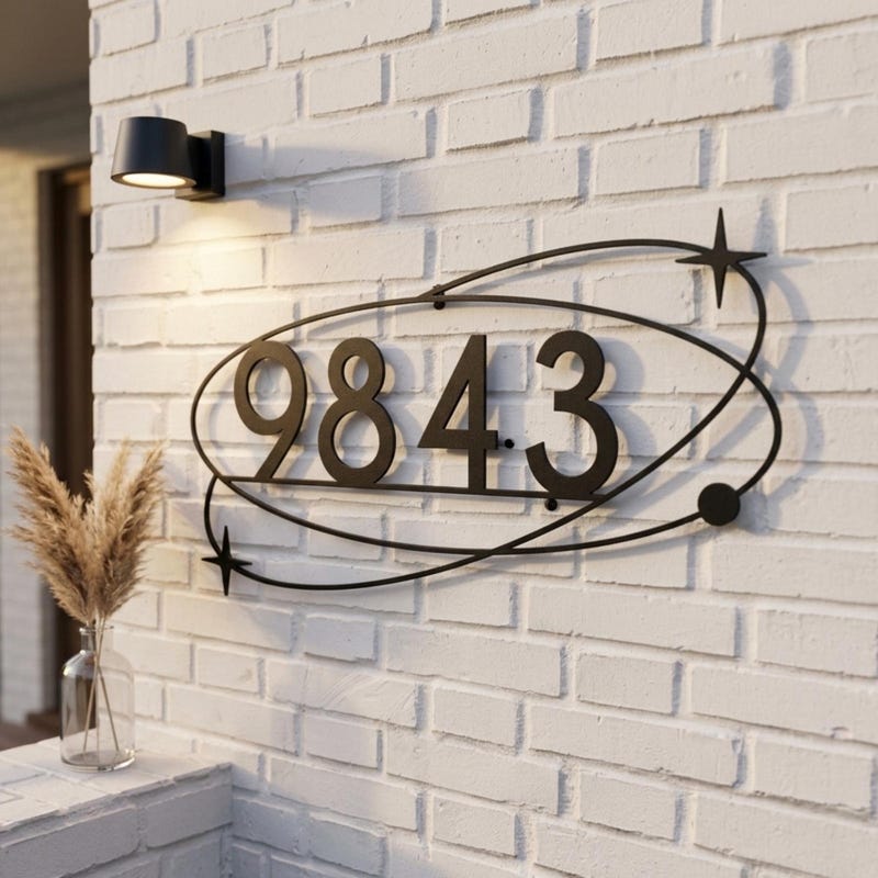 Vintage Mcm House Numbers - Etsy