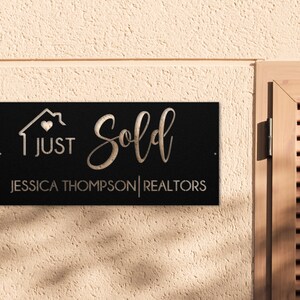 Just Sold Sign, Custom Realtor Sign, Real Estate Agent Sign, Custom ...