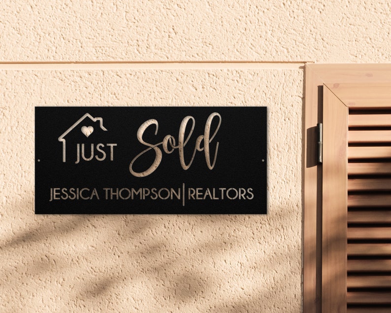 Just Sold Sign Custom Realtor Sign Real Estate Agent Sign - Etsy