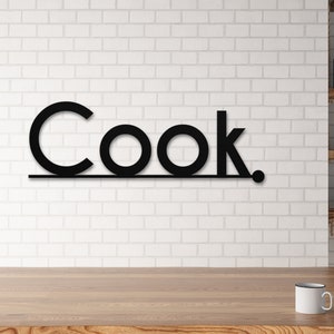 Cooking Sign, Kitchen Metal Wall Art, Farmhouse Kitchen Decor ...