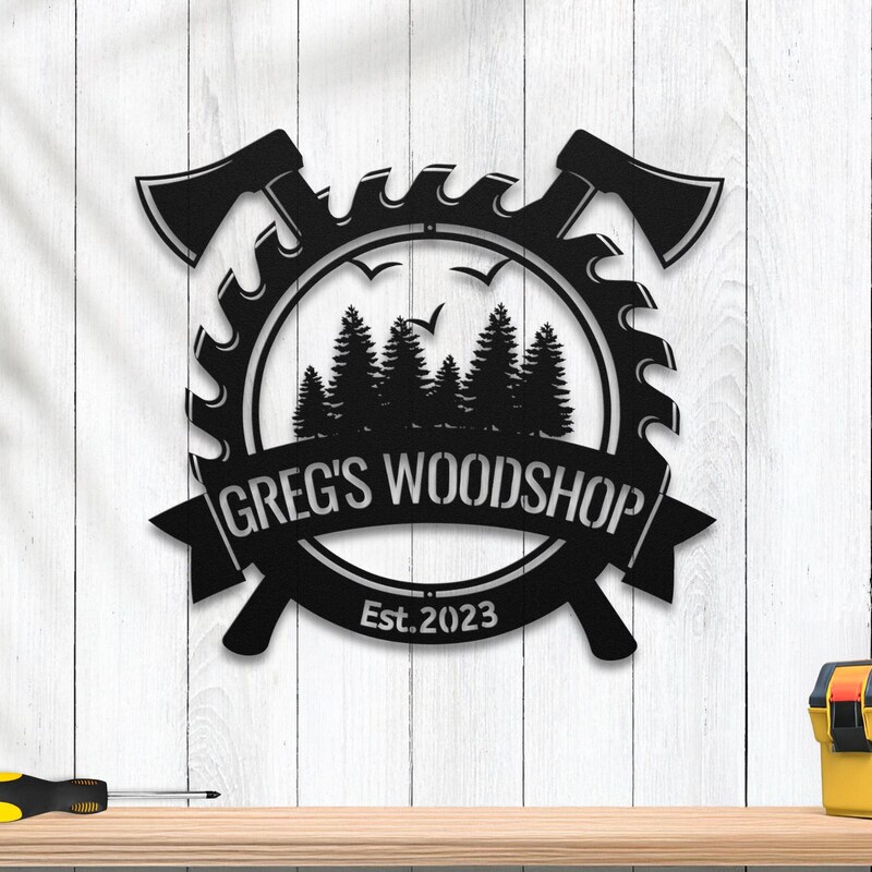 Wood and Metal Sign - Etsy