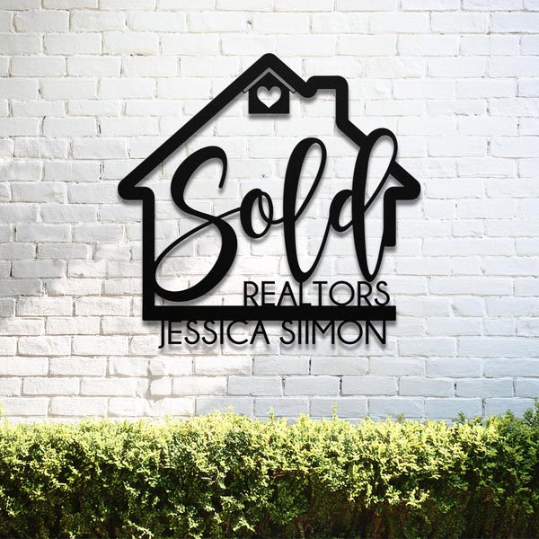 Realtor Sold Sign - Etsy