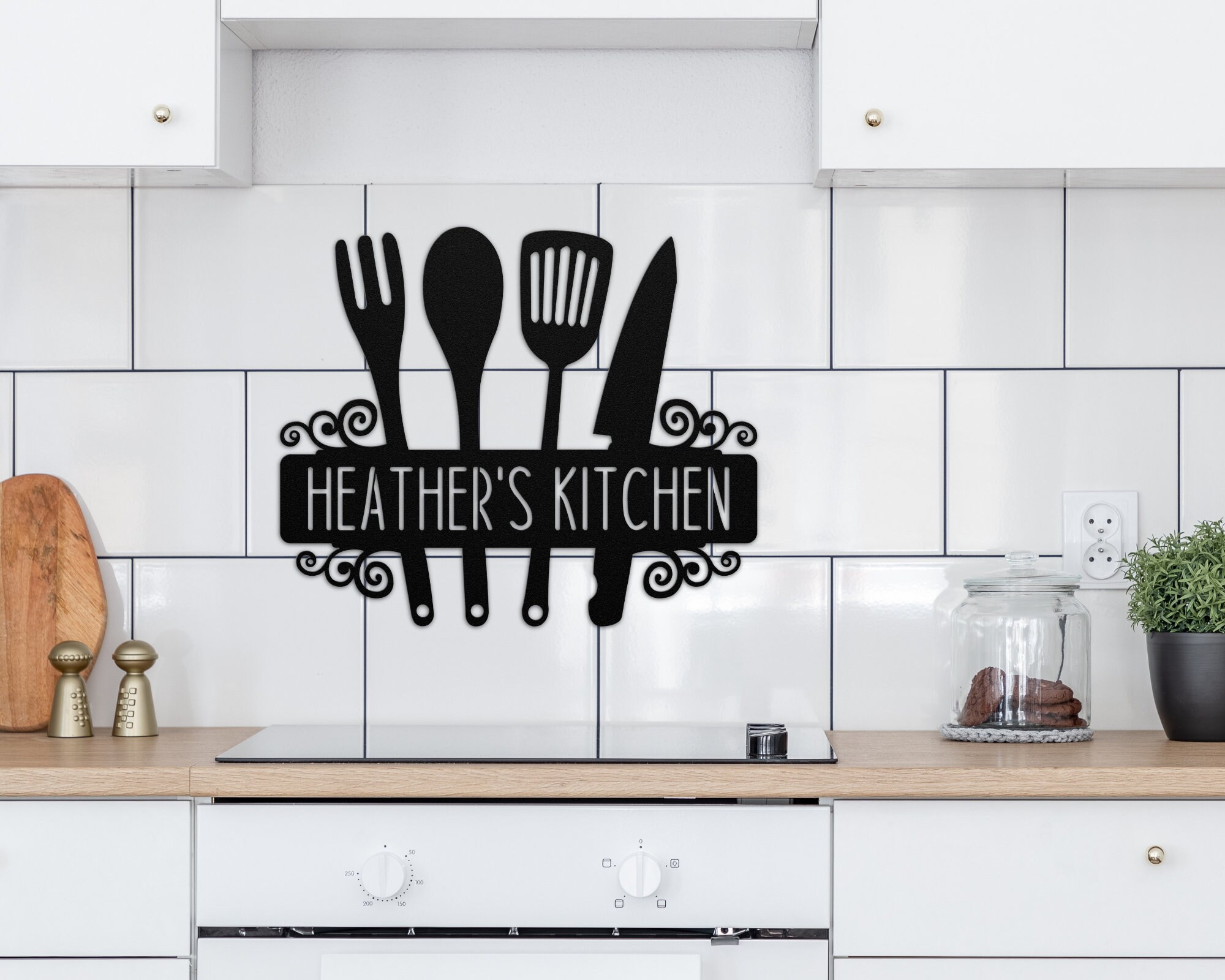 Custom Kitchen Metal Sign Personalized Chef Sign Kitchen - Etsy