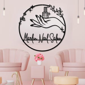 Custom Nail Salon Metal Sign: Beauty Bar Wall Art - Etsy