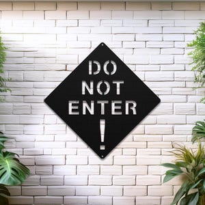 Do Not Enter Metal Sign for Outdoor-do Not Disturb Signage - Etsy