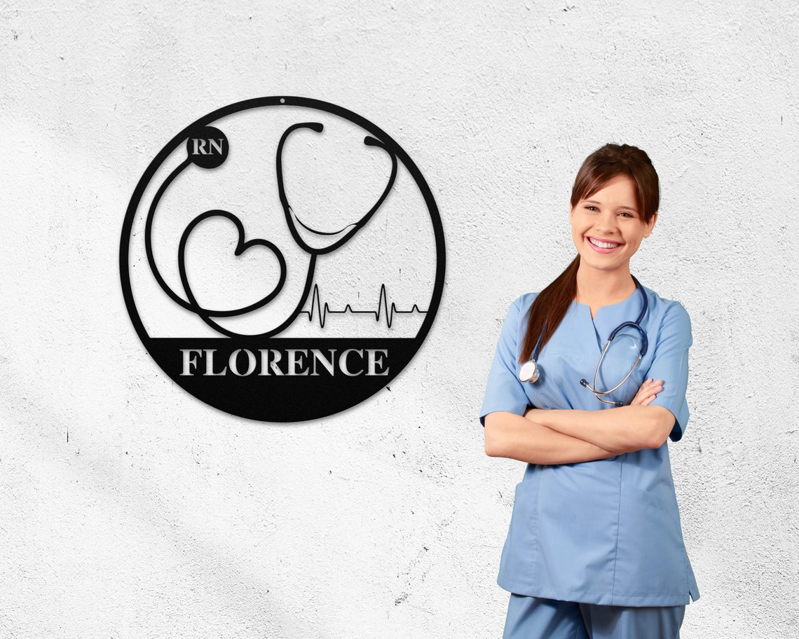 Personalized Nurse Sign Custom Nurse Gift Nurse Metal Sign - Etsy