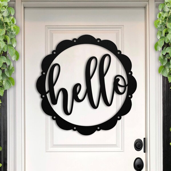 Hello Wreath - Etsy