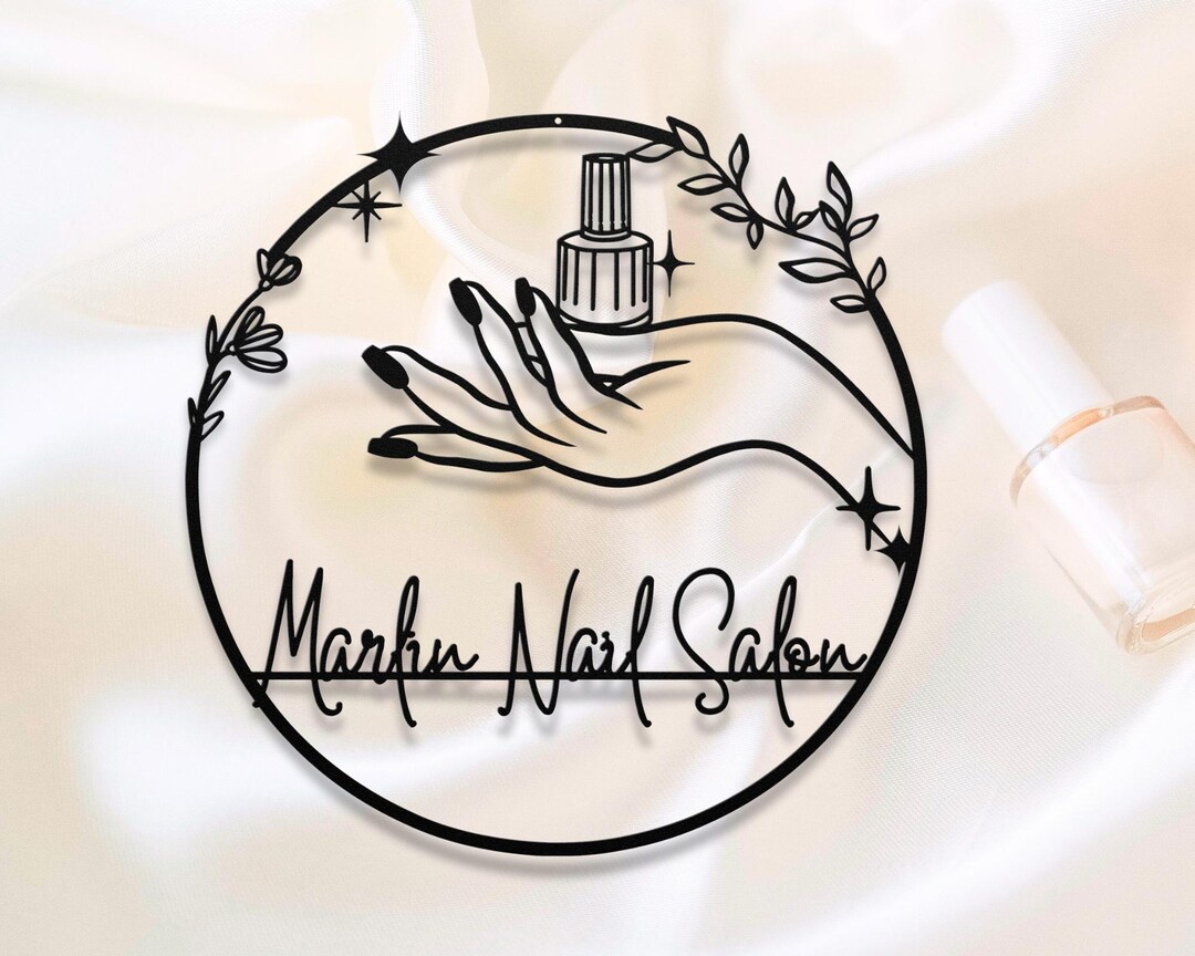 Custom Nail Salon Metal Sign: Beauty Bar Wall Art - Etsy