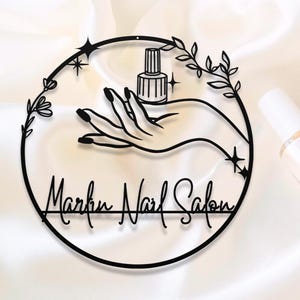 Custom Nail Salon Metal Sign: Beauty Bar Wall Art - Etsy
