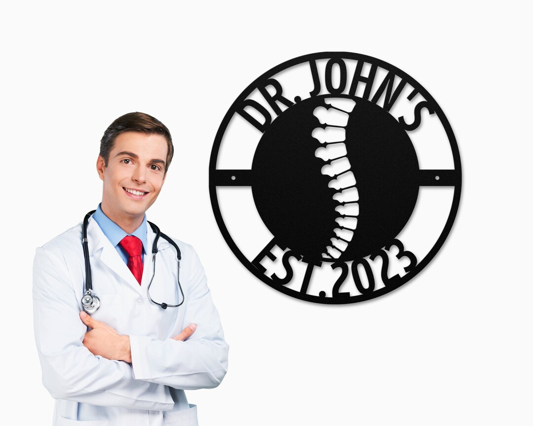 Personalized Chiropractic Metal Sign, Doctor Office Decor - Etsy