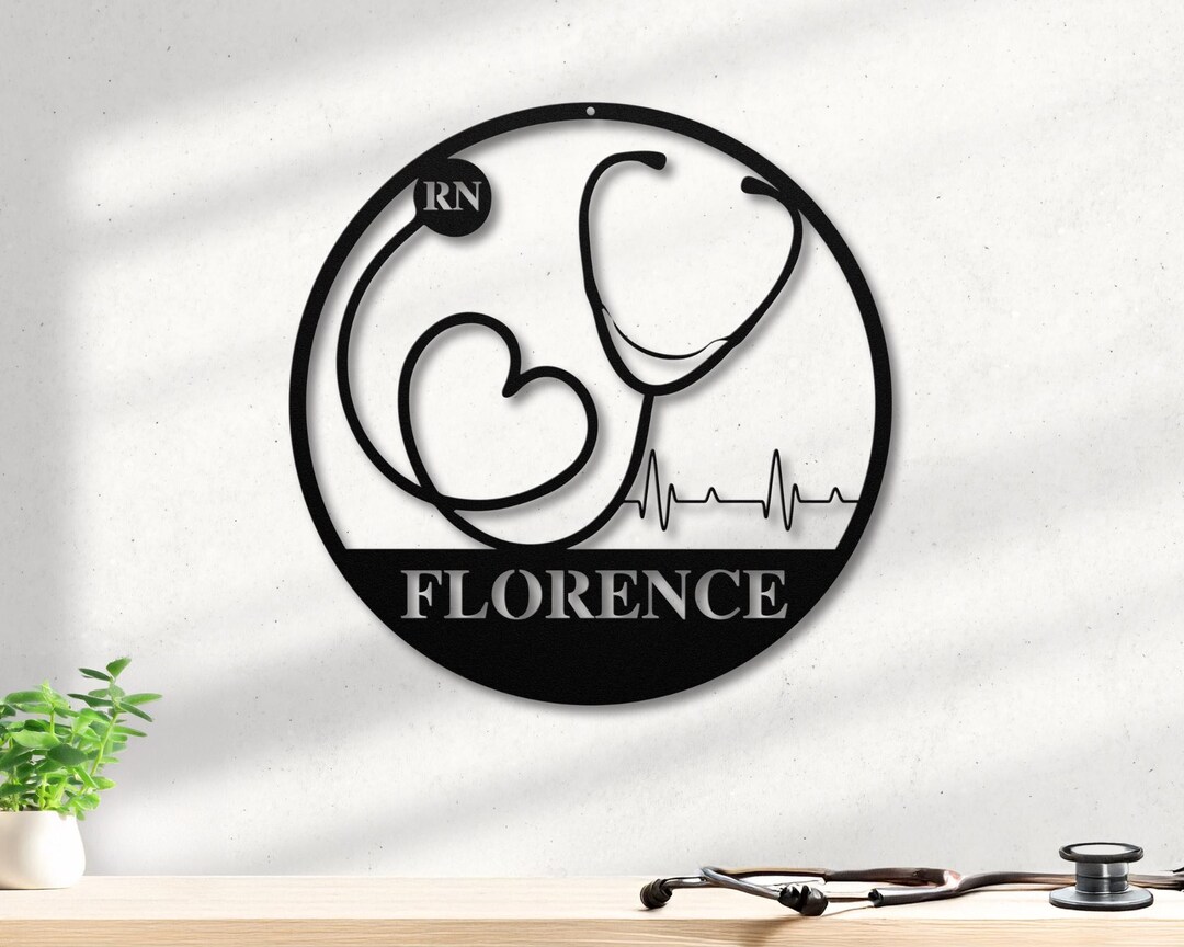 Personalized Nurse Sign, Custom Nurse Gift, Nurse Metal Sign, Nurse ...