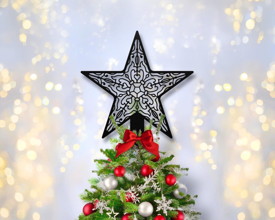 Metal Christmas Tree Star Topper: Xmas Holiday Decor - Etsy