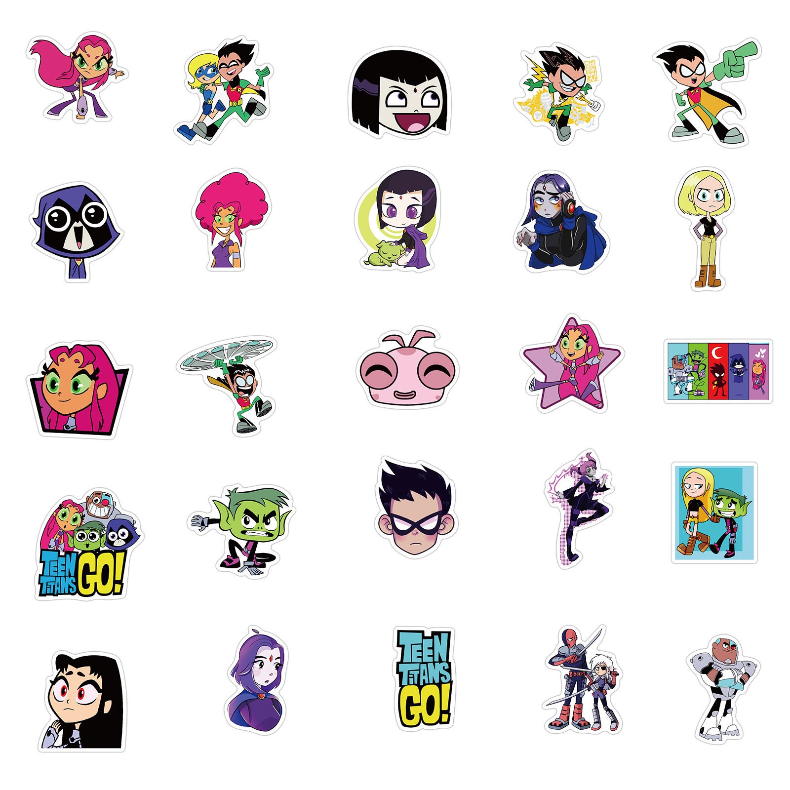100 Stickers Teen Titans Cartoon Theme Design Cute Aestheic - Etsy ...