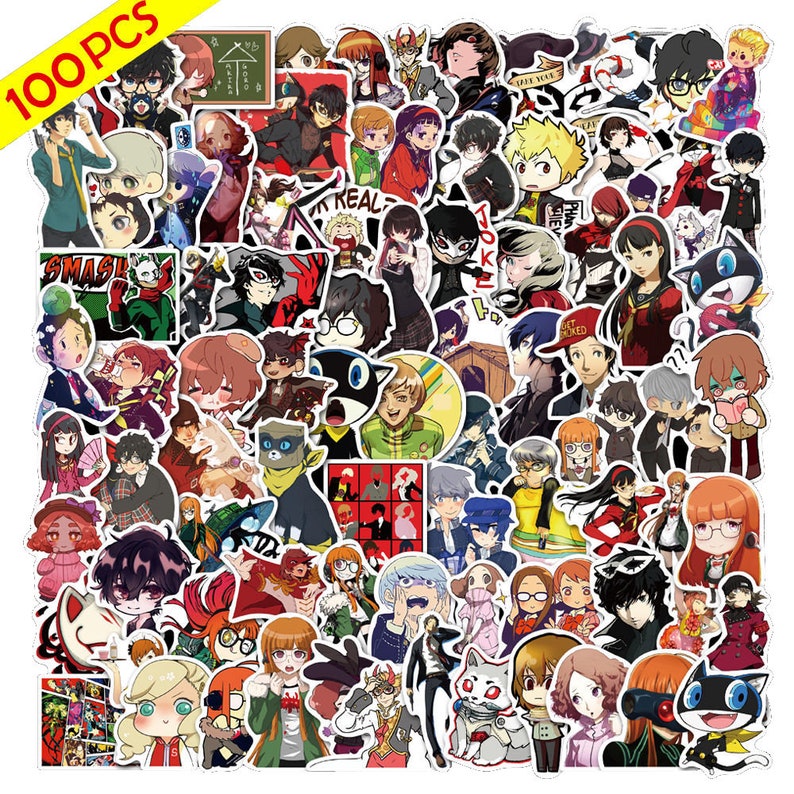 100 Stickers Persona Game Theme Design Cute Aestheic Stickers - Etsy