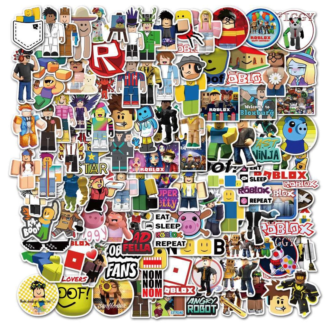 100 Stickers Roblox Game Theme Design Cute Aestheic Stickers Collection ...