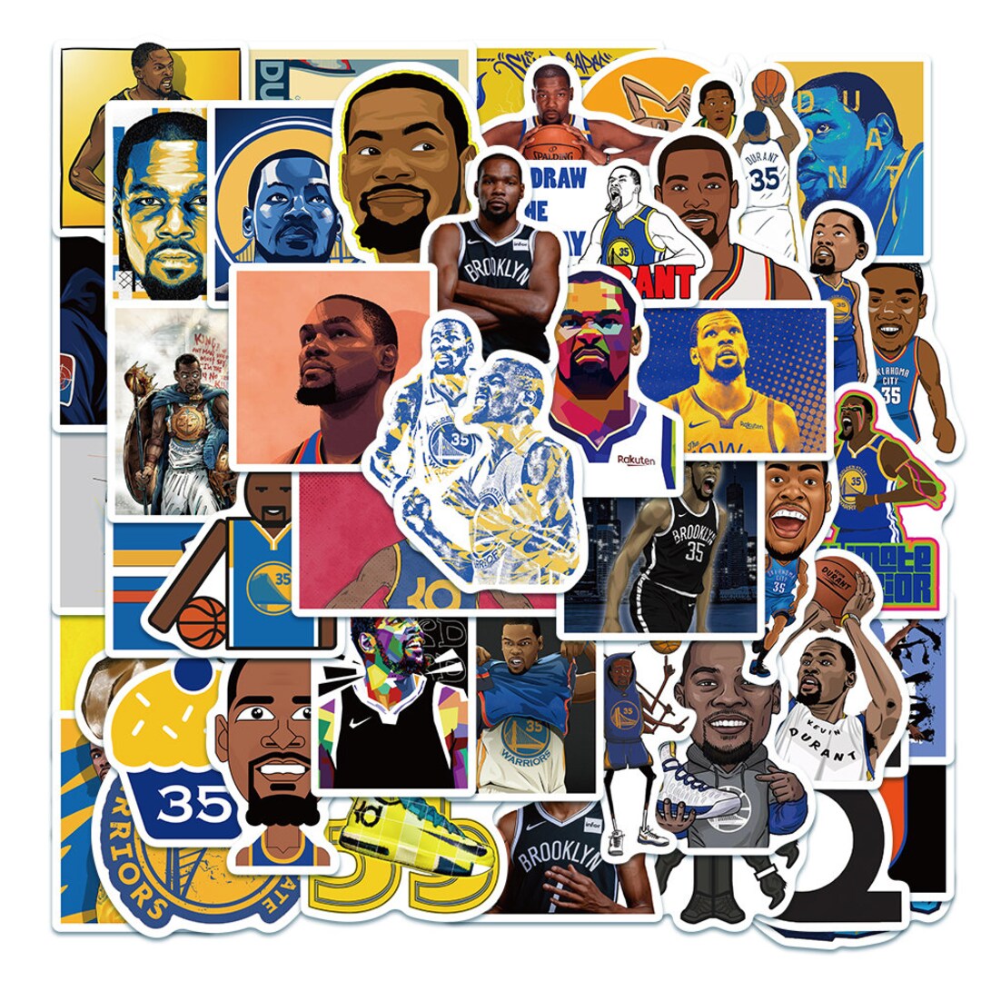 50 Stickers Kevin Durant Basketball Design Cute Aesthetic Stickers ...