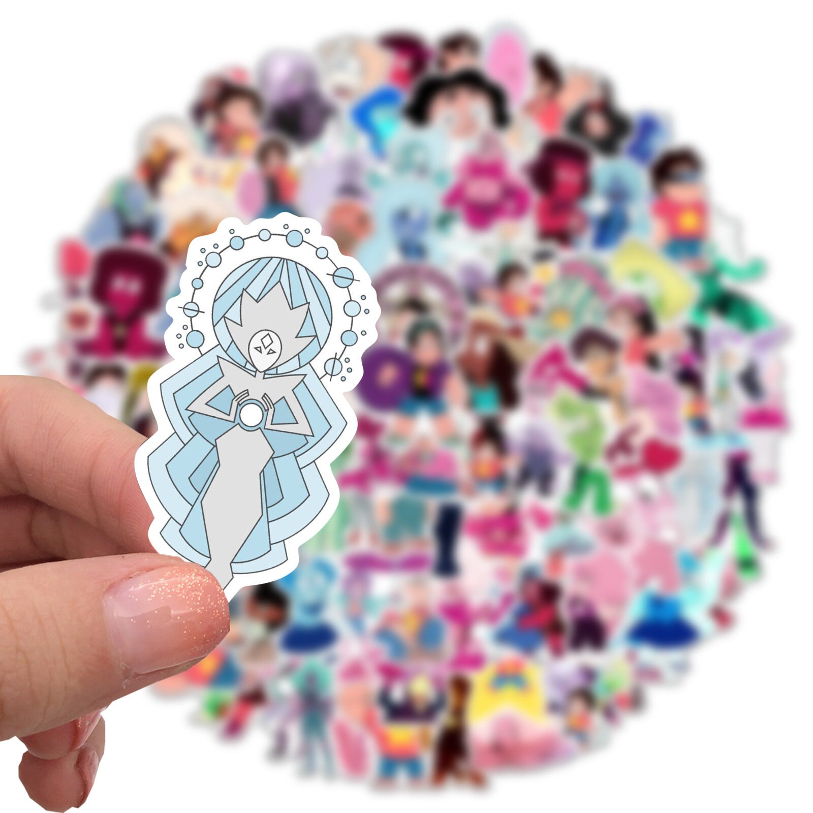 100 Stickers Steven Universe Cartoon Theme Design Cute Aestheic ...