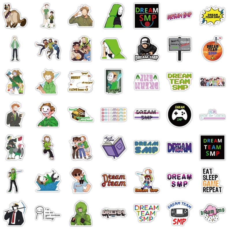 100 Stickers SMP Game Theme Design Cute Aestheic Stickers - Etsy Australia