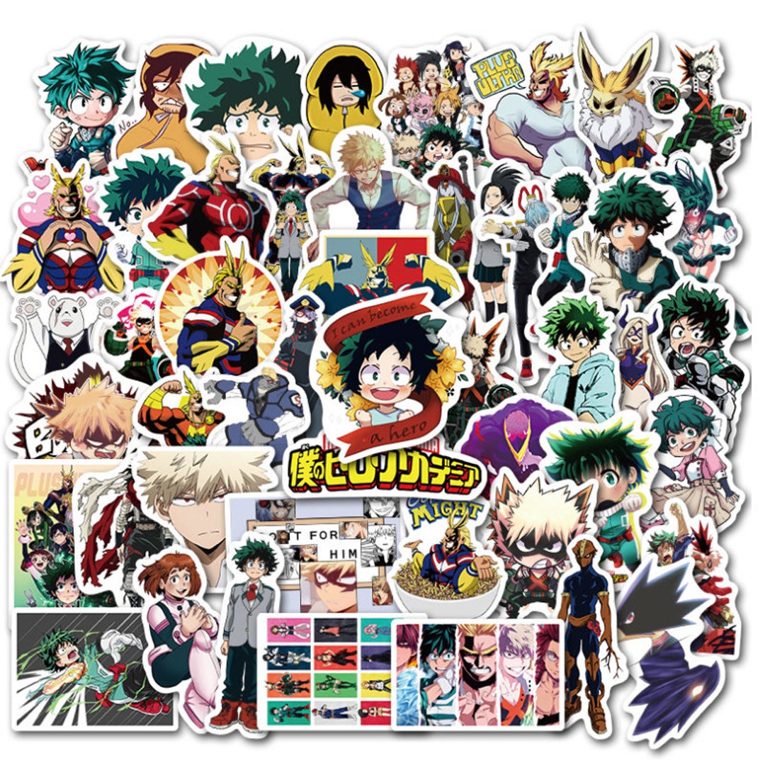 50 Stickers My Hero Academia P1 Design Cute Aesthetic Stickers Decal ...