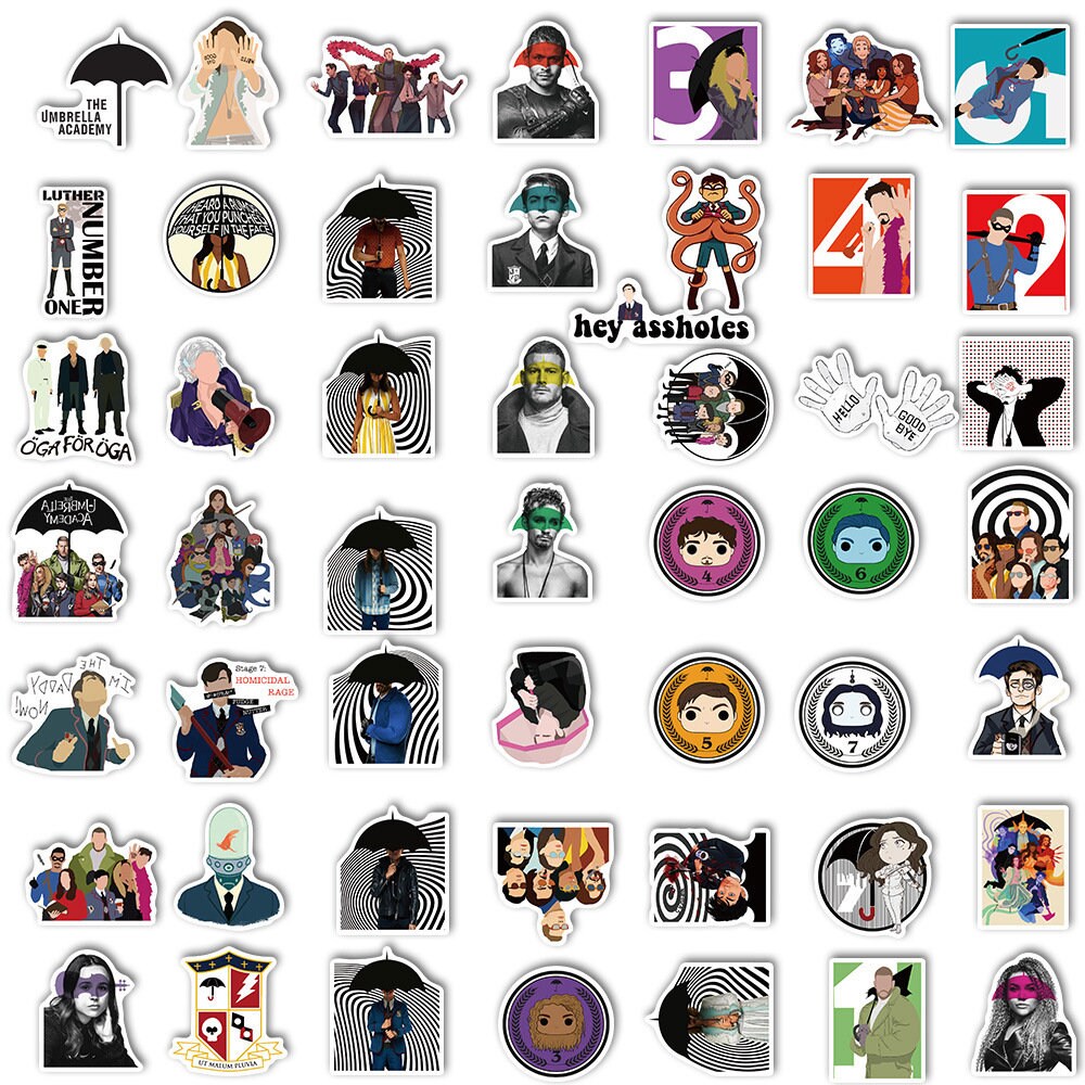 100 Stickers the Umbrella Academy TV Show Drama Theme Design - Etsy ...