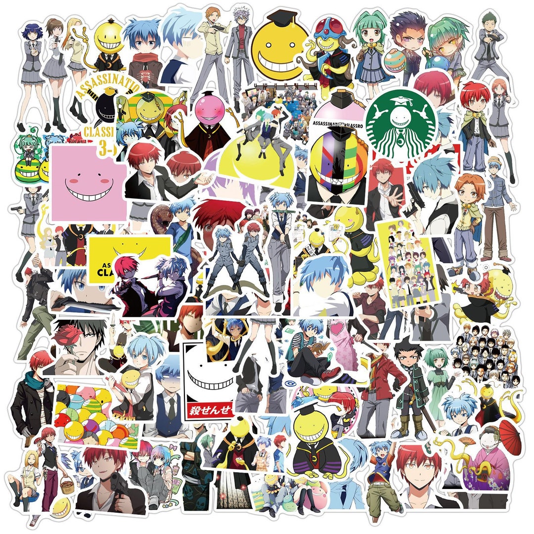100 Stickers Assassination Classroom Japanese Anime Theme Design Cute ...