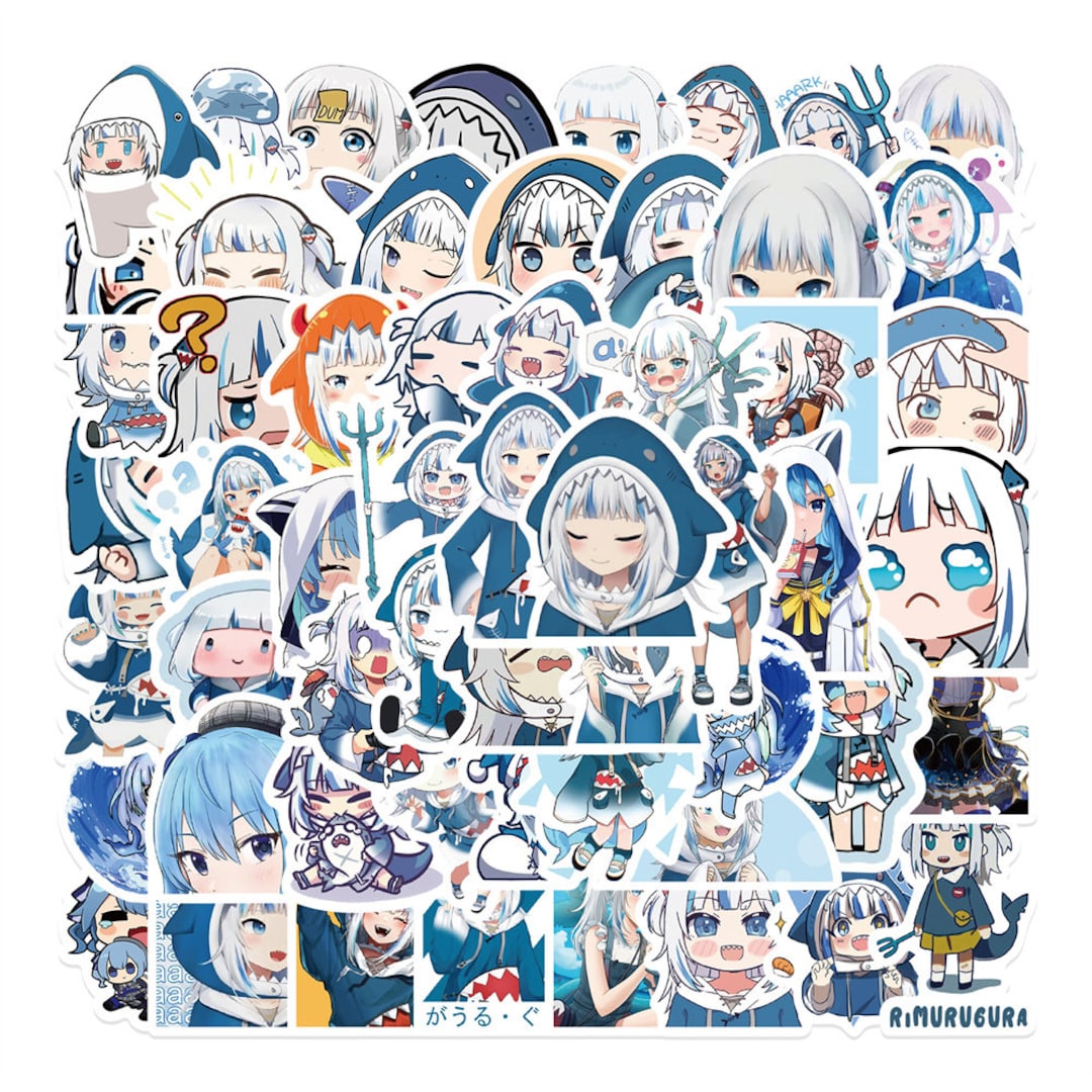 60 Stickers Hololive Vtuber Design Cute Aesthetic Stickers Decal ...