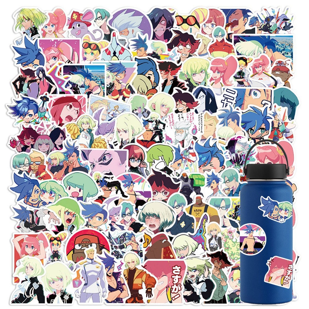 100 Stickers Promare Anime Movie Theme Design Cute Aestheic Stickers ...