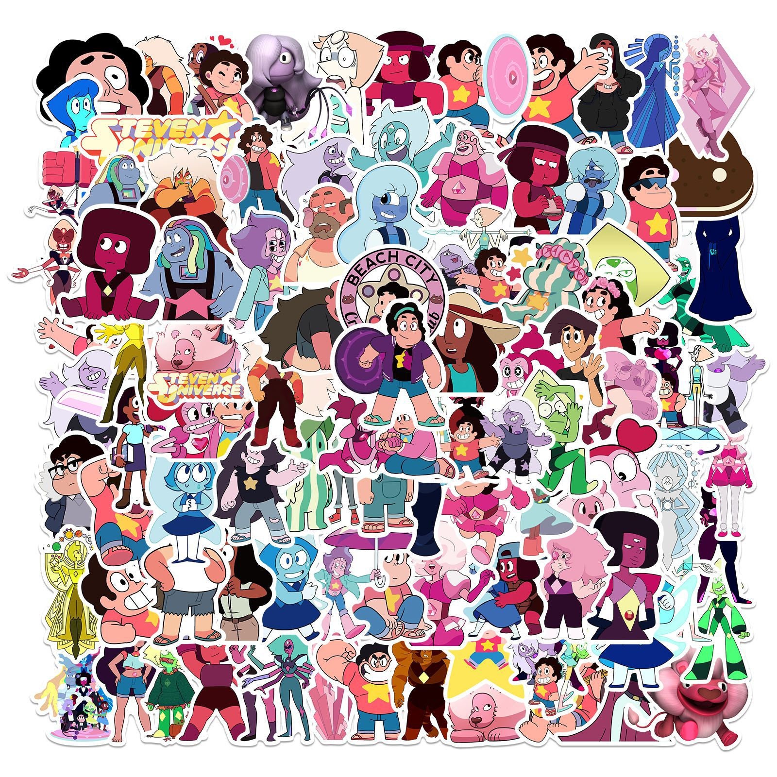 100 Stickers Steven Universe Cartoon Theme Design Cute Aestheic ...