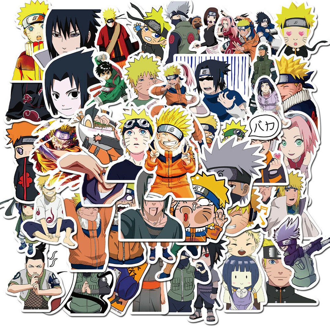 50 Stickers Naruto P2 Anime Design Cute Aesthetic Stickers Decal ...