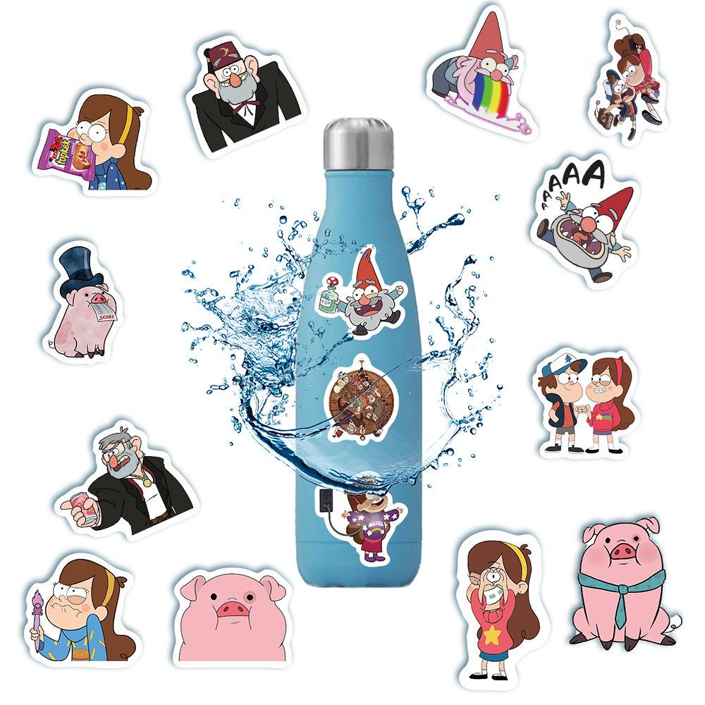 50 Stickers Gravity Falls Cartoon Design Cute Aesthetic Stickers Decal ...