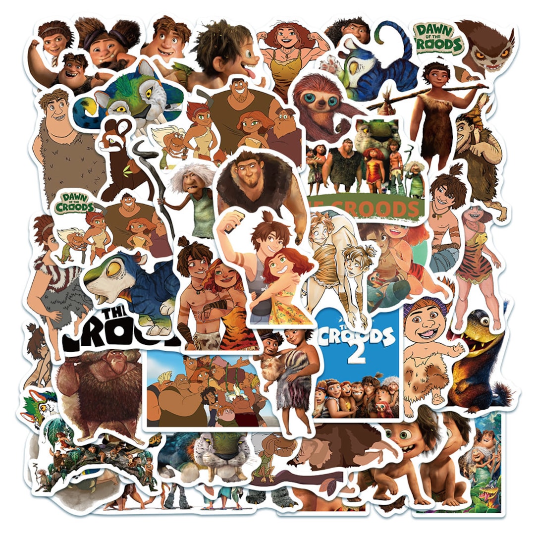 50 Stickers the Croods Movie Design Cute Aesthetic Stickers Decal ...