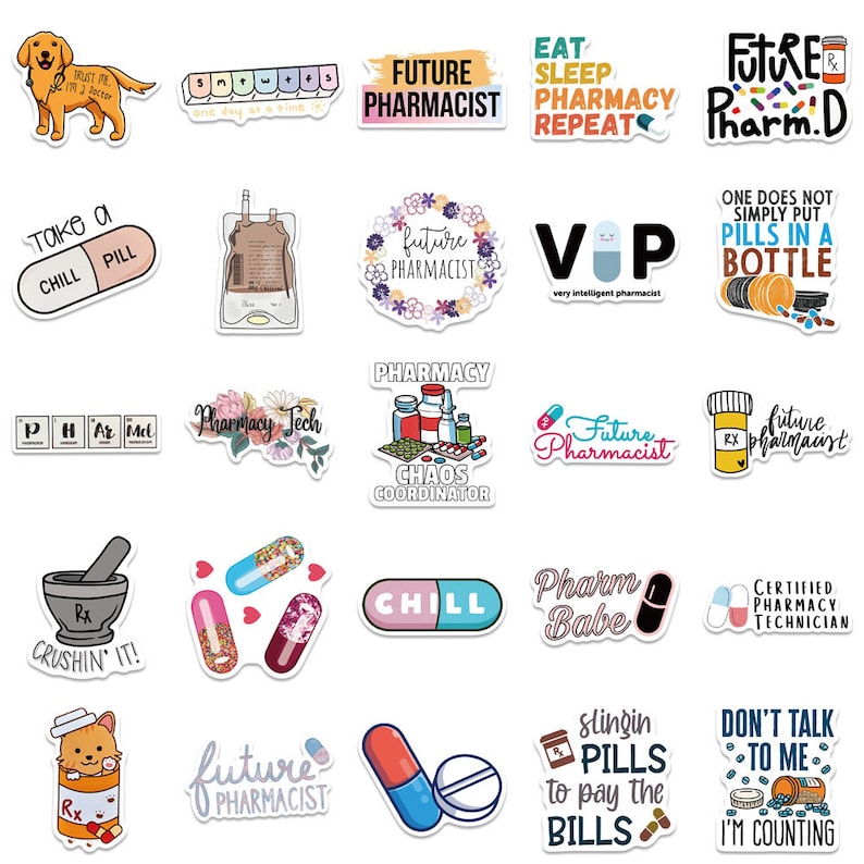 100 Stickers Nurse Medical Theme Design Cute Aestheic Stickers - Etsy ...