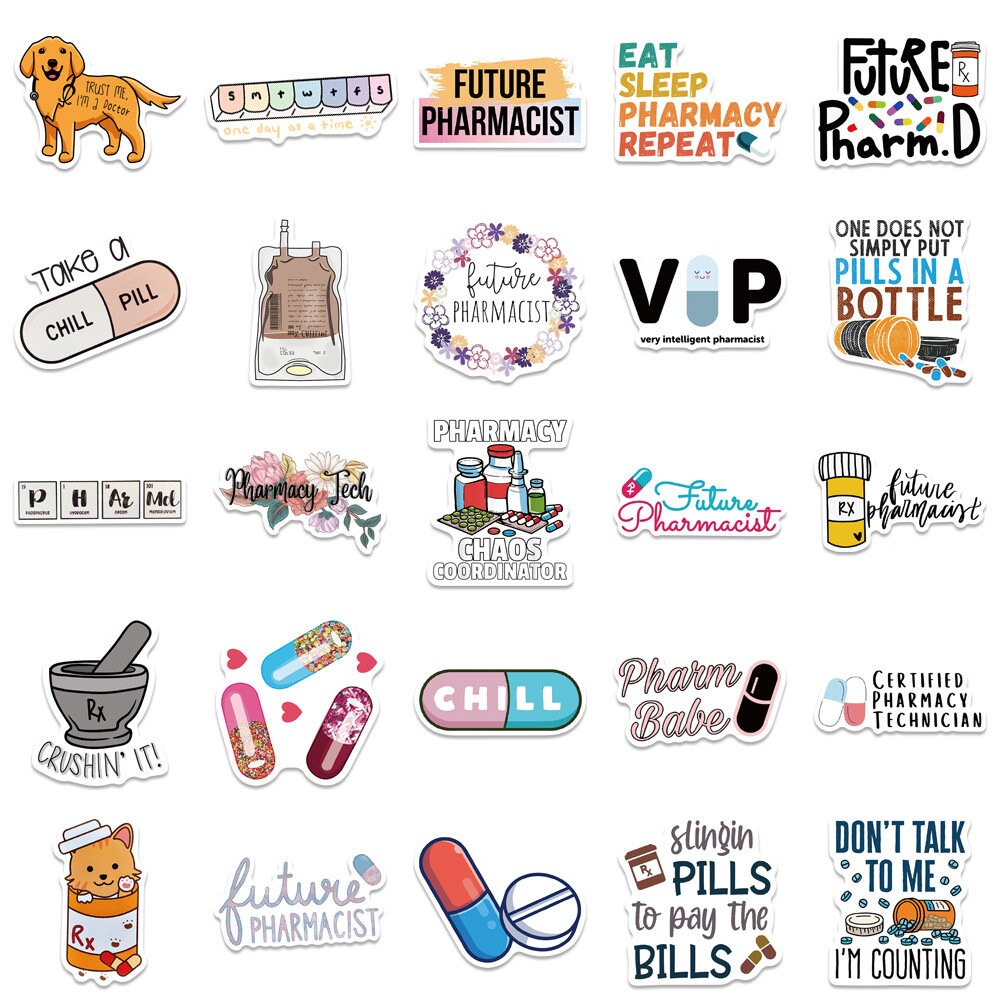 100 Stickers Nurse Medical Theme Design Cute Aestheic Stickers - Etsy ...