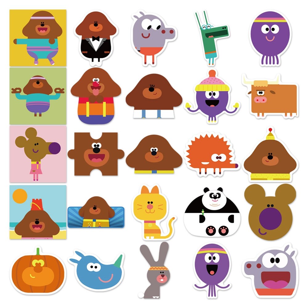 50 Stickers Hey Duggee Design Cute Aesthetic Stickers Decal Collection ...