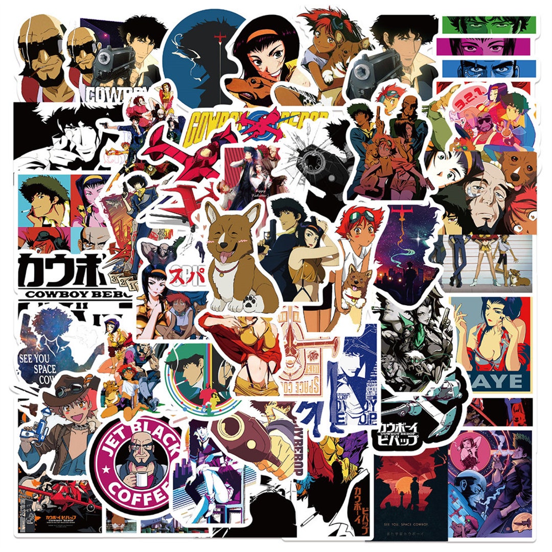 50 Stickers Cowboy Bebop Design Cute Aesthetic Stickers Decal ...